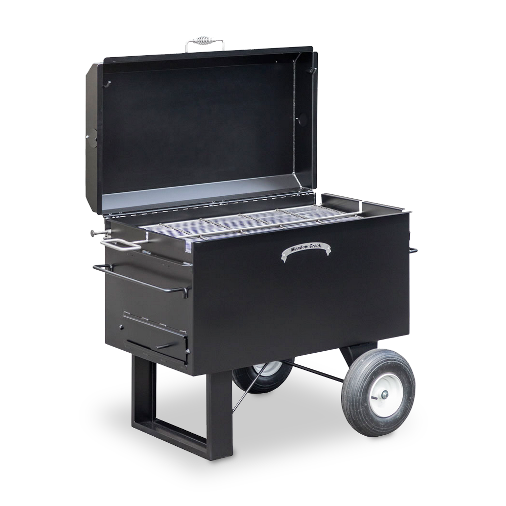 Meadow Creek BBQ42 Charcoal Grill + Chicken Flipper