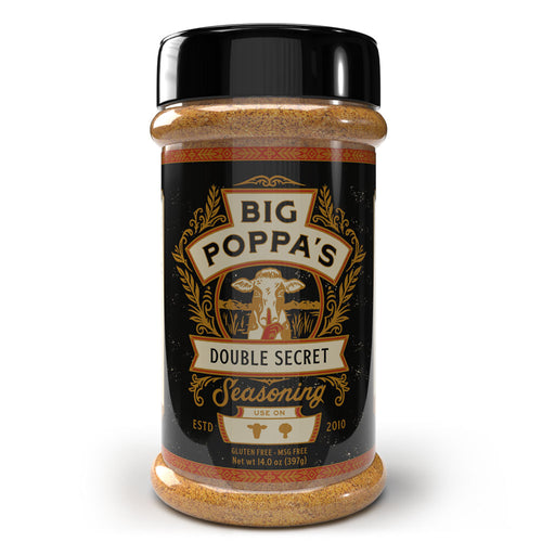 Big Poppa's Double Secret Steak Rub - 14oz | Beef Rub | BBQ Rub