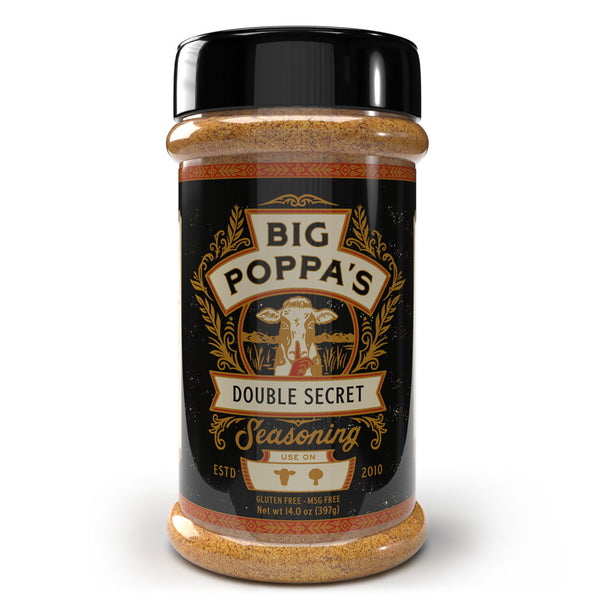 Big Poppa's Double Secret Steak Rub - 14oz | Beef Rub | BBQ Rub